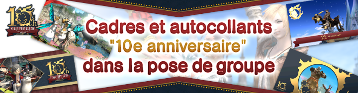 Prenez la pose avec vos amis grâce aux cadres et autocollants spéciaux du 10e anniversaire ...