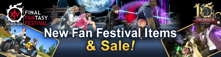 New Fan Festival Commemorative Items & Limited-time Sale! | FINAL FANTASY XIV, The Lodestone