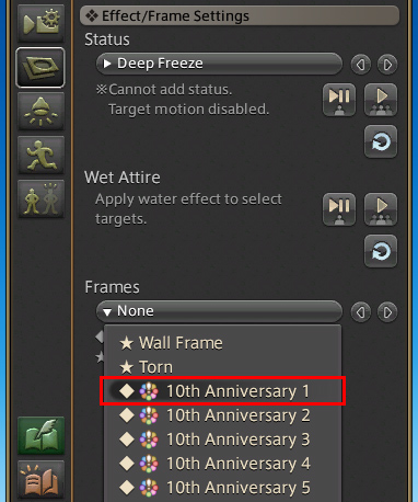 Introducing 10th Anniversary Frames and Stickers for Group Pose | FINAL FANTASY XIV, The Lodestone